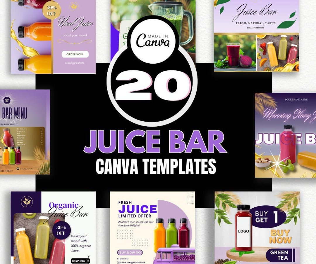 Juice Bar / Juice Bar Templates / Juice Bar Menus / Bar Menu / JUICE ...