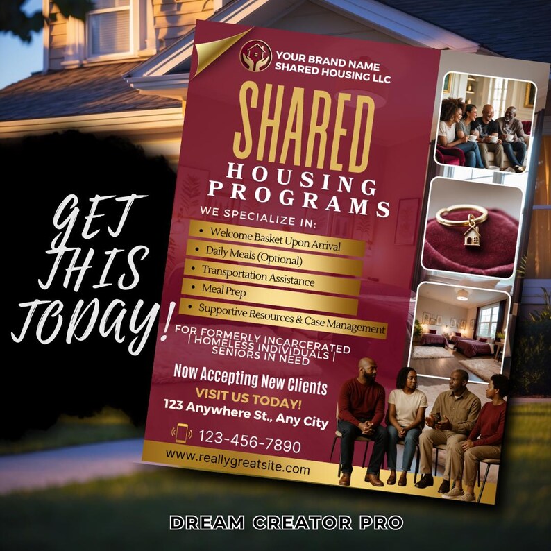 Shared Housing Canva Template Bundle | Reentry & Transitional Housing ...