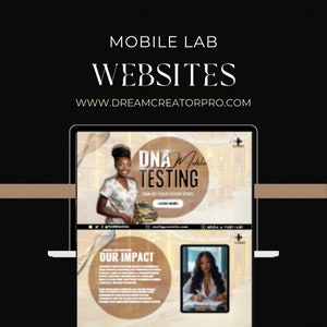 Mobile DNA Testing Canva Website / DIY Medical DNA Lab Service Website ...