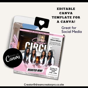 Women Sister Circle Event Flyer Template / Conference Flyer / Digital ...