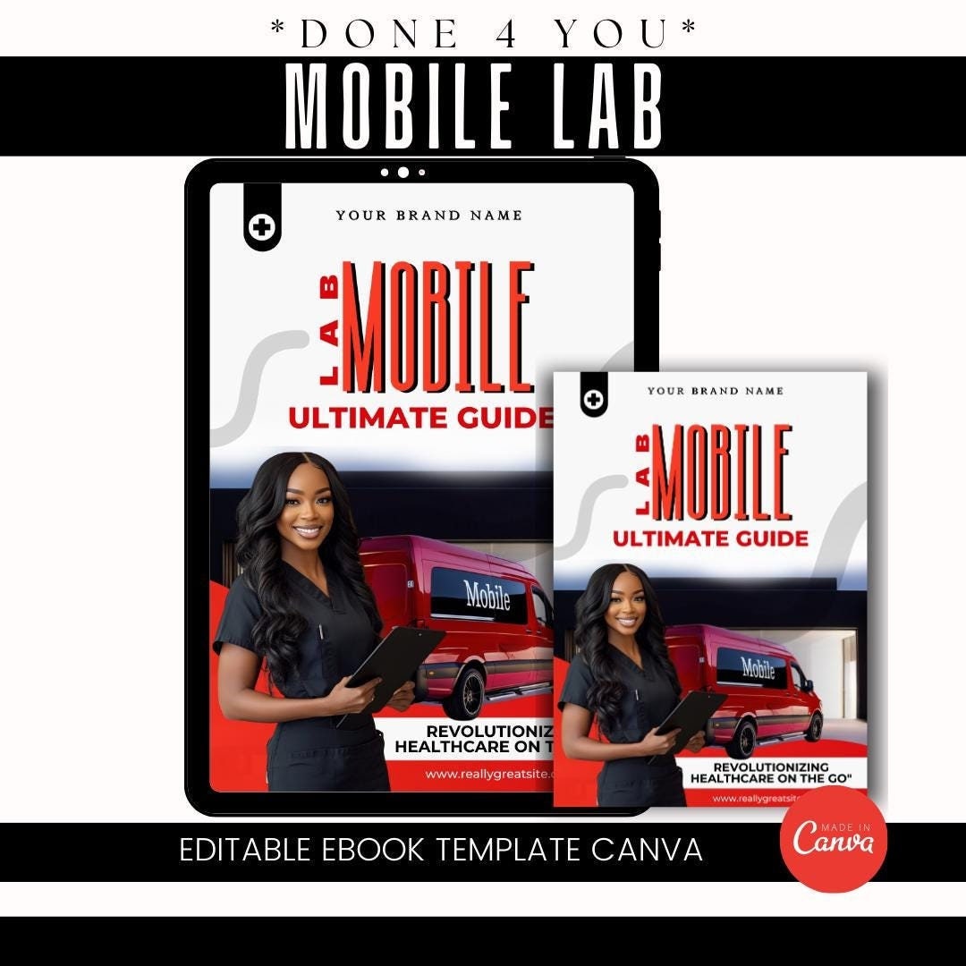 Mobile Lab Service Ebook Template Guide / DIY Medical Mobile Lab ...