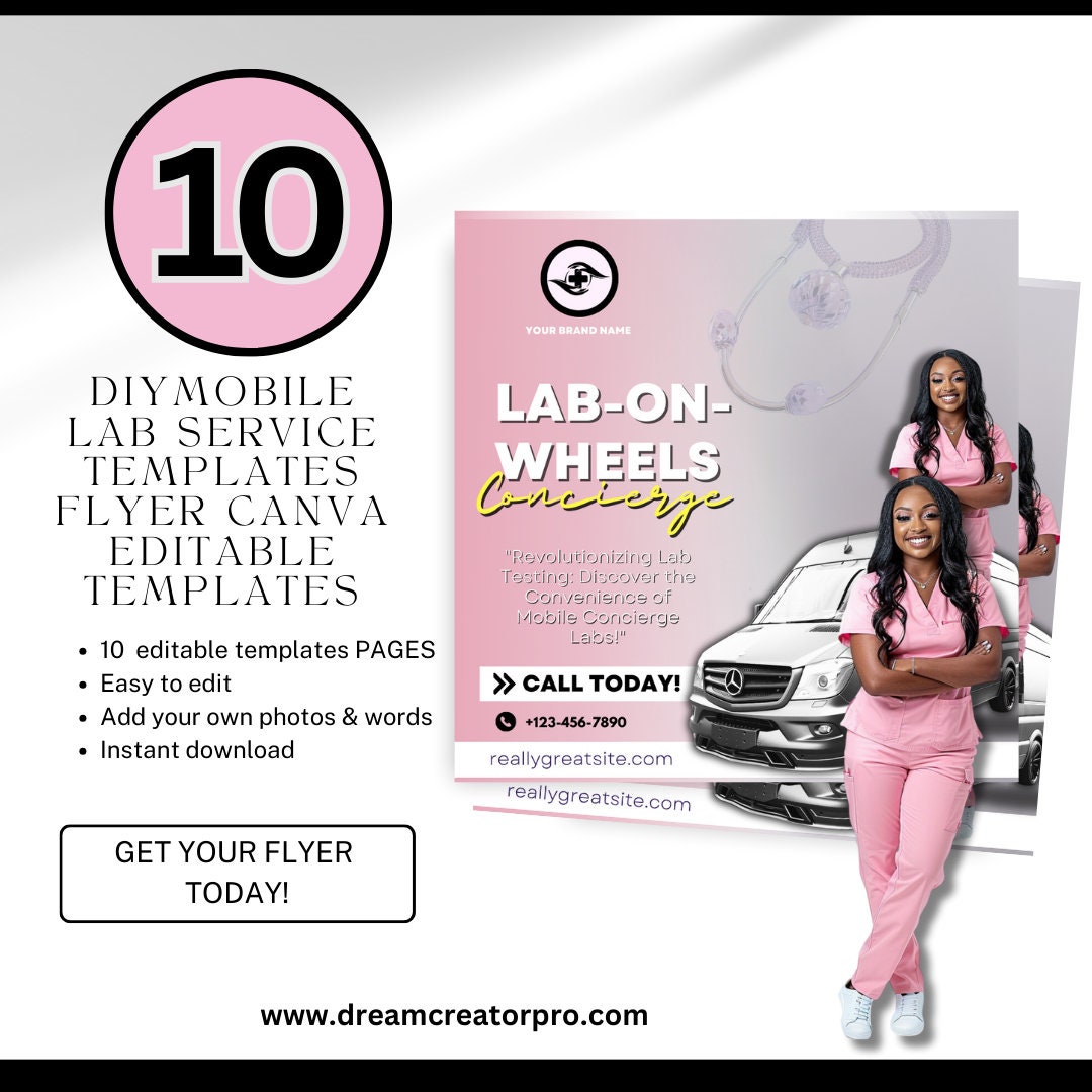 Mobile Lab Service Flyer / DIY Medical Mobile Lab Service Flyer/ Mobile ...