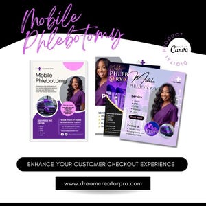 Mobile Phlebotomy Service Flyer Template / DIY Medical Service Flyer ...