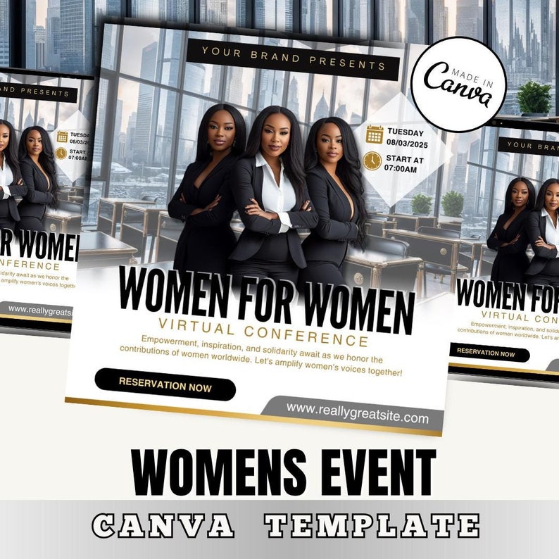 Women Network Event Flyer Template/ Conference Flyer / Digital Flyer ...