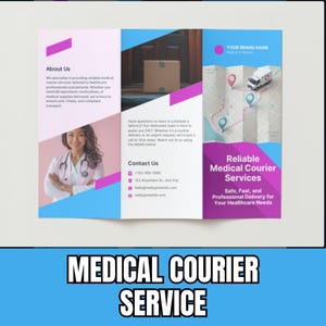 Medical Courier Service Flyer Bundle / DIY Medical Courier Service ...