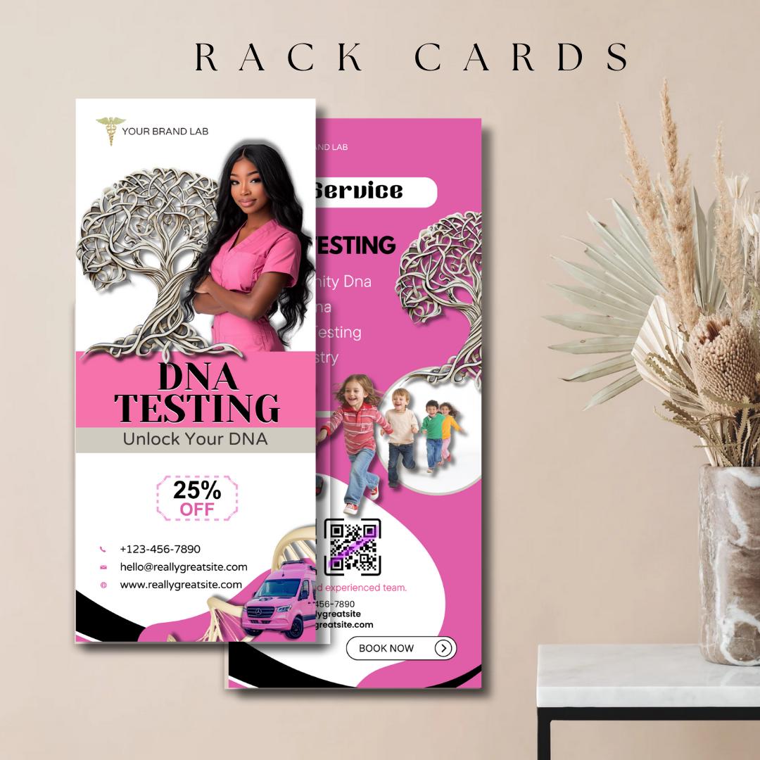 DNA Testing Rack Card / DIY Medical Service/ Mobile Physical Exam ...