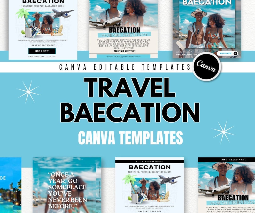 Baecation TRAVEL Agent Flyer Template/ Travel Agent / Travel Agent ...