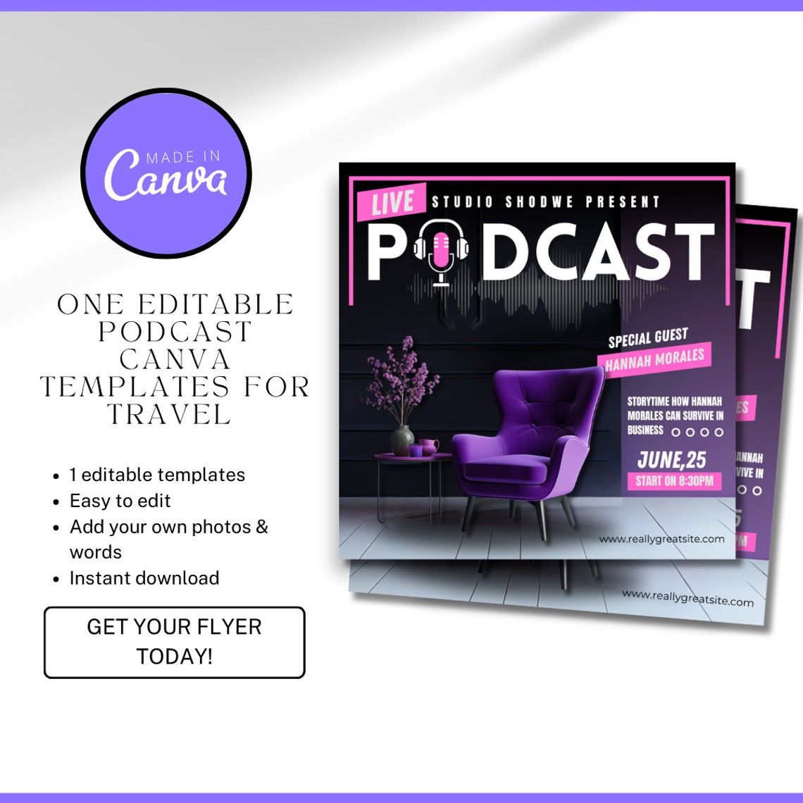 Podcast / Podcast Template / Podcast Design / Podcast Instagram ...