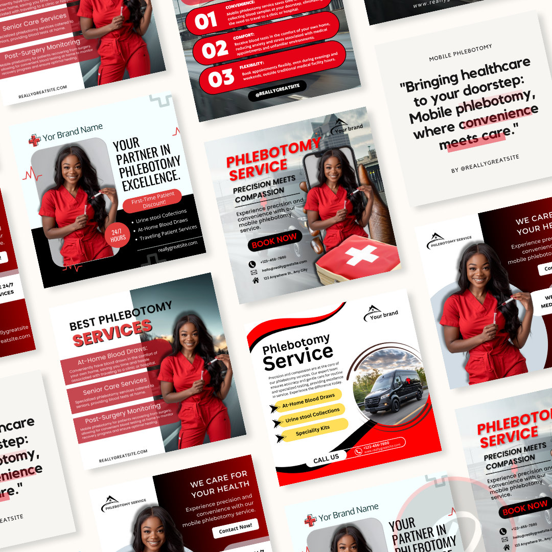 Phlebotomy Service Flyer Template / DIY Medical Service Flyer ...
