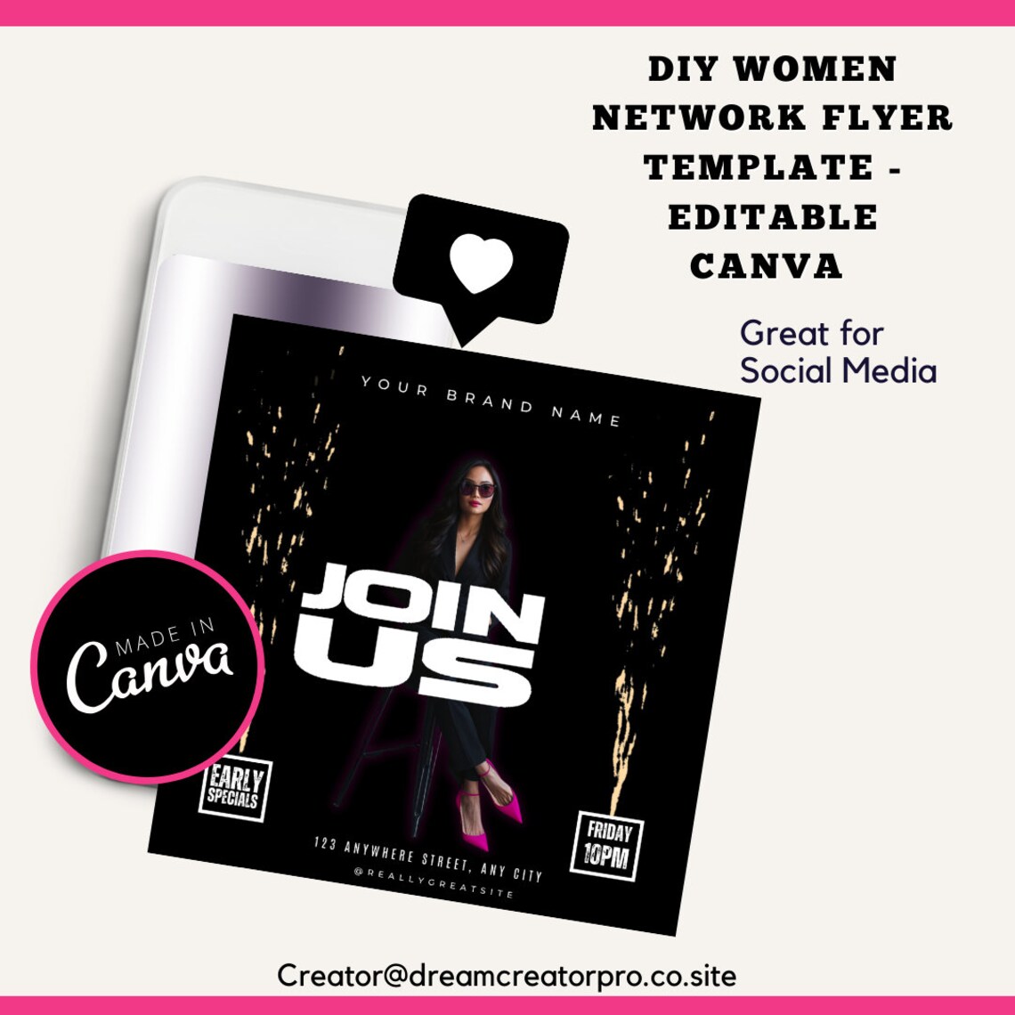 Women Network Event Flyer Template/ Animated Flyer / Motion Flyer ...