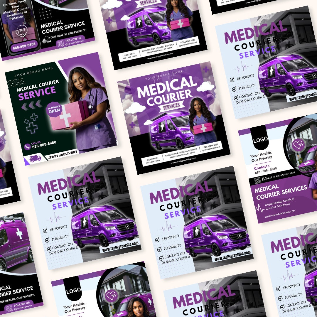 Medical Courier Service Flyer / DIY Medical Courier Service Flyer ...
