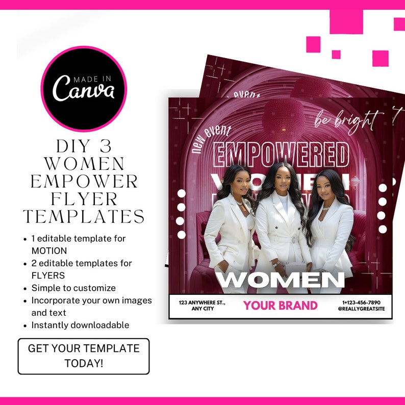 Women Network Event Flyer Template/ Animated Flyer / Motion Flyer ...