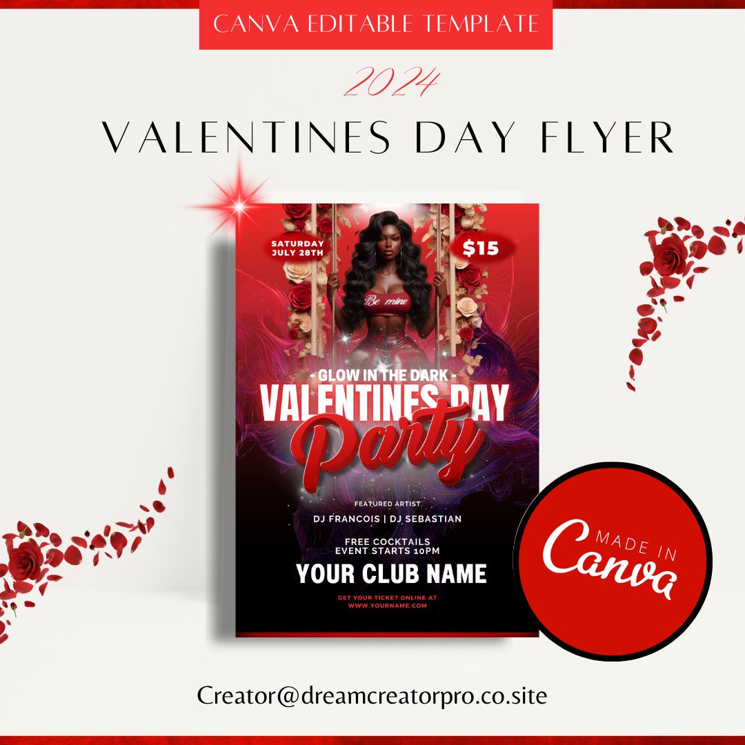 DIY Valentines Party Flyer , February Flyer, Party Flyer, Club Flyer ...