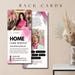 Home Care Service Rack Card / DIY Home Care Service Flyer/ Pink Home ...