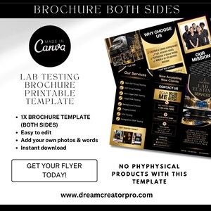 Lab Testing Services Brochure Template | Drug Testing, DNA ...
