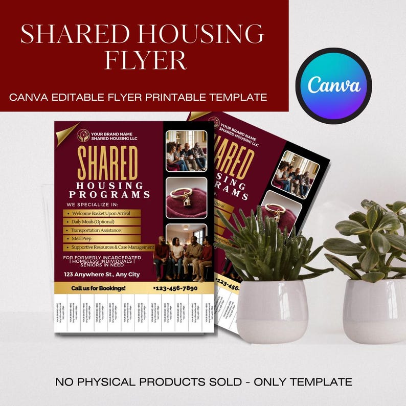 Shared Housing Canva Template Bundle | Reentry & Transitional Housing ...