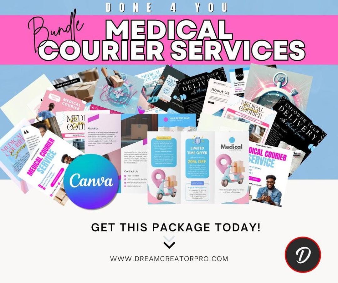 Medical Courier Service Flyer Bundle / DIY Medical Courier Service ...