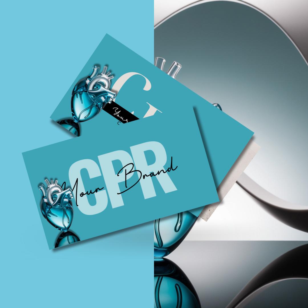 CPR Business Cards TEMPLATE / DIY Medical Service Flyer/ First Aid ...