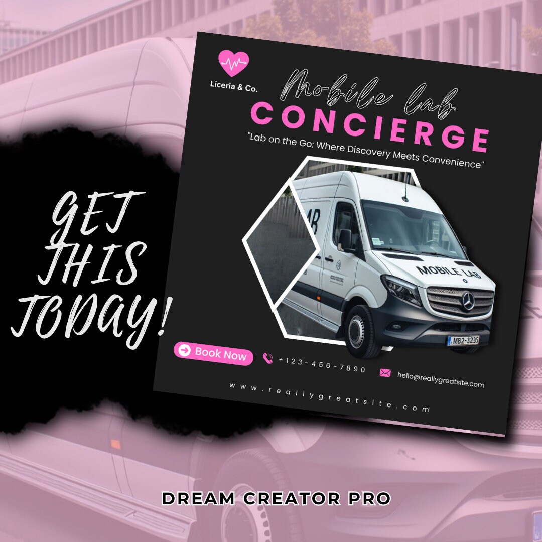 Mobile Lab Service Flyer / DIY Medical Mobile Lab Service Flyer/ Mobile ...