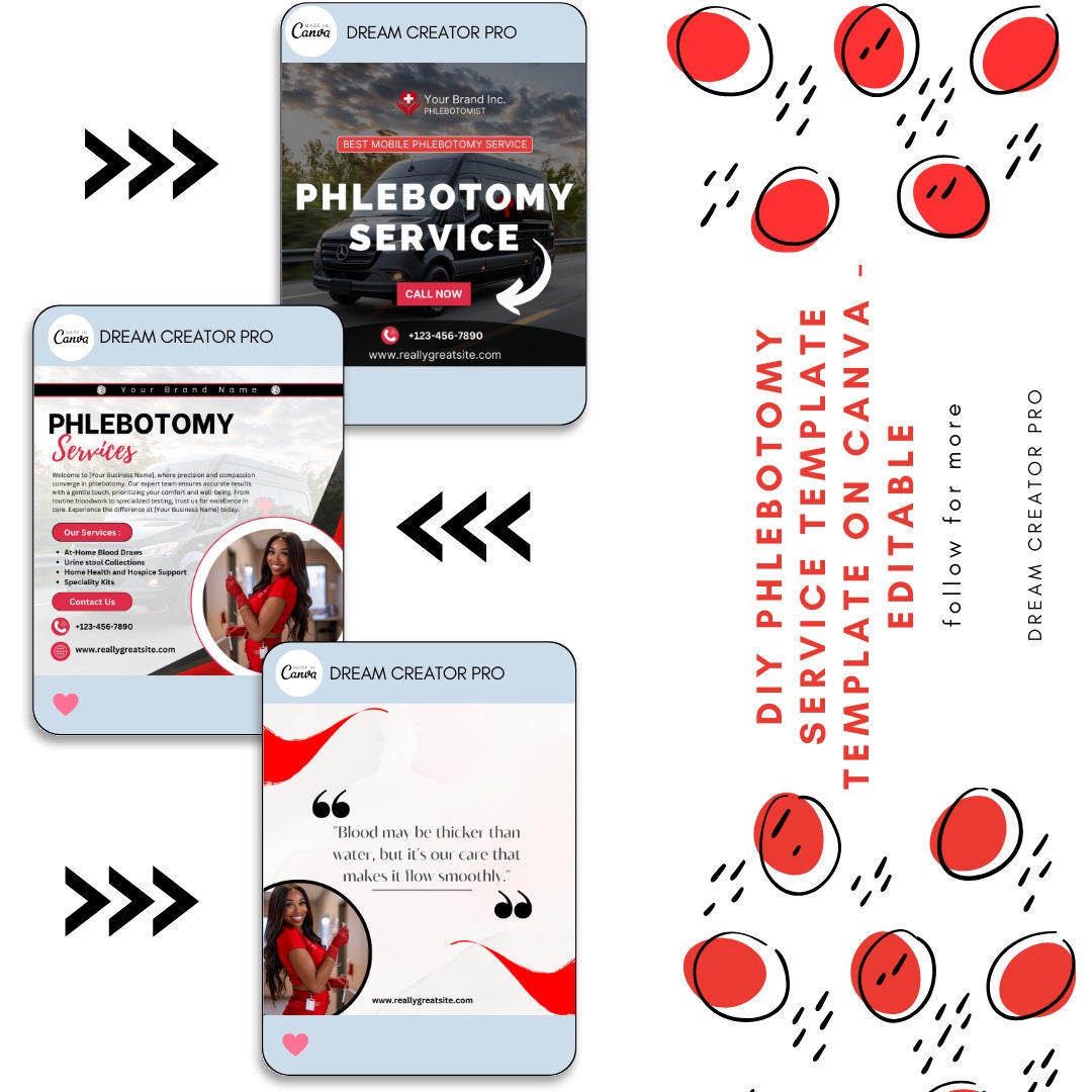 Phlebotomy Service Flyer Template / DIY Medical Service Flyer ...