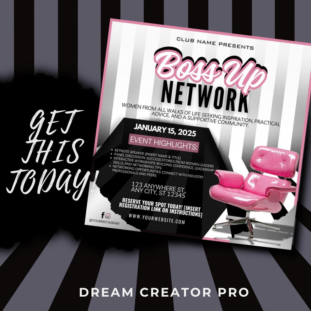 Women Network Event Flyer Template/ Conference Flyer / Workshop / Canva ...