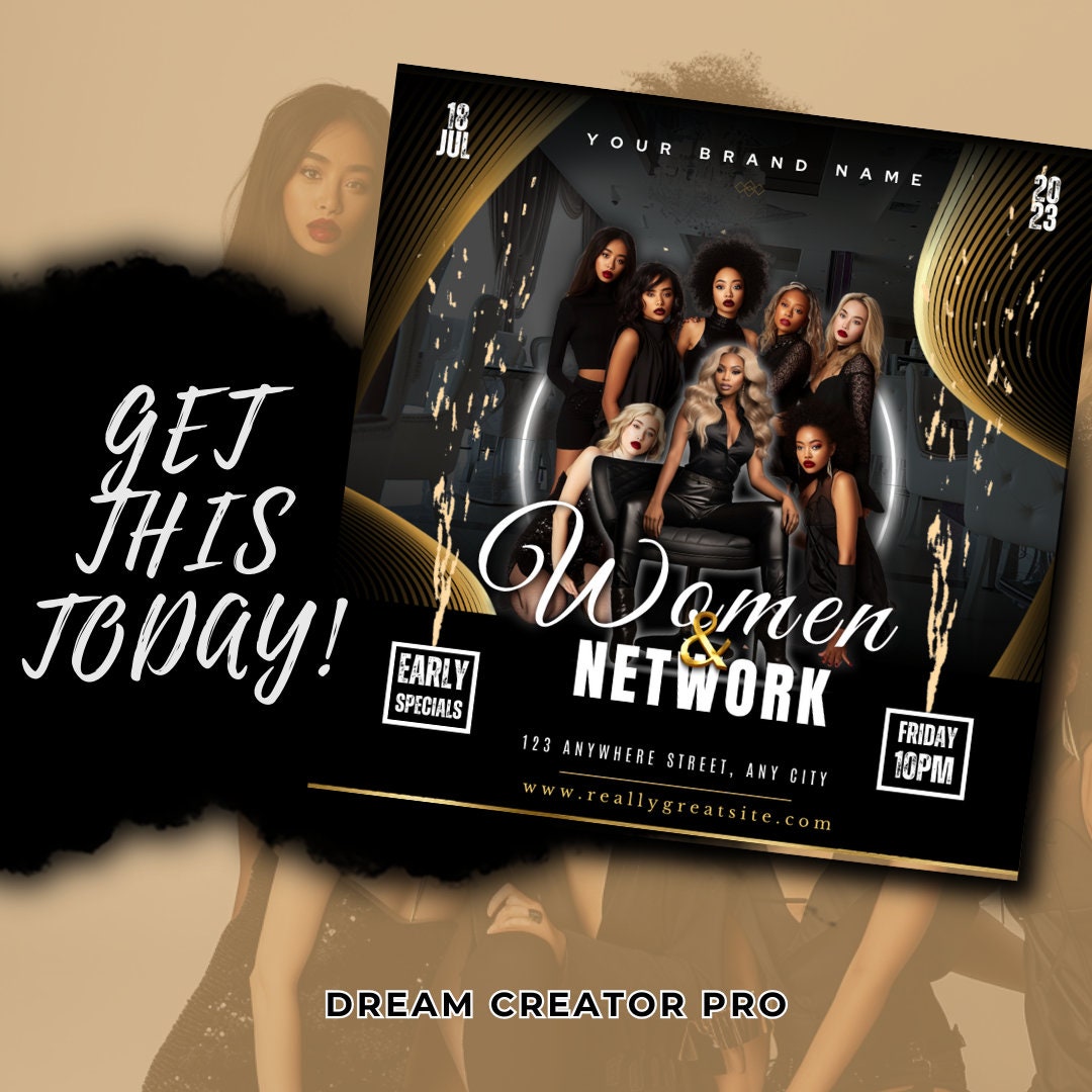 Women Network Event Flyer Template/ Animated Flyer / Motion Flyer ...
