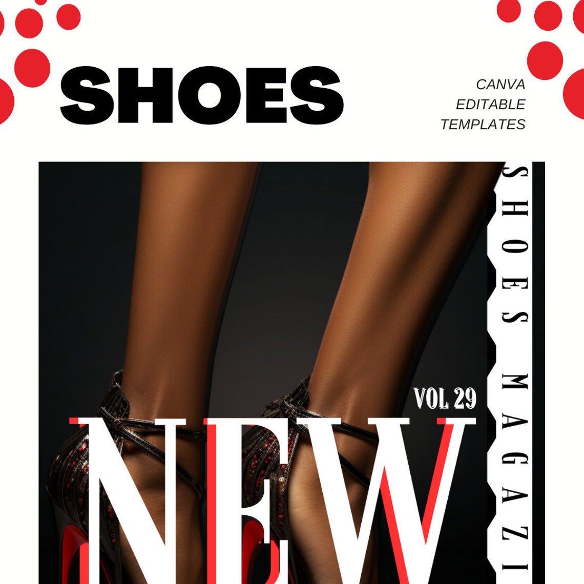Canva Magazine Template / Magazine Template / Canva Magazine / Shoe ...