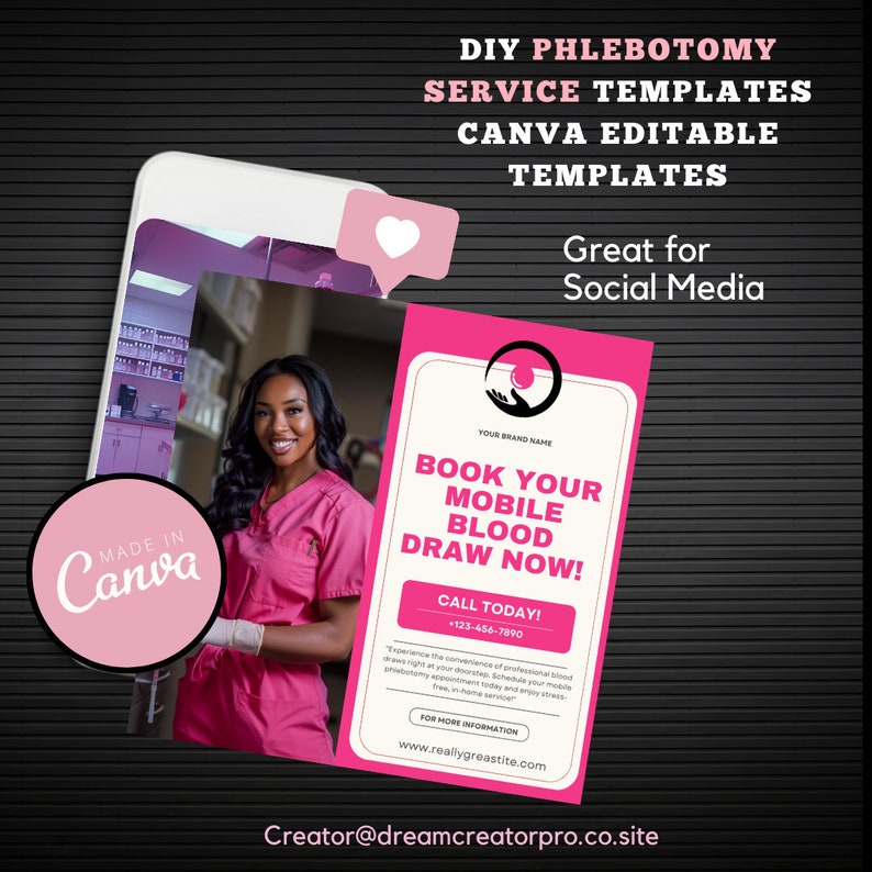 Phlebotomy Service Flyer Template / DIY Medical Service Flyer ...