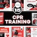 CPR Flyer Template Canva, First Aid Training Flyer, CPR Training Poster ...