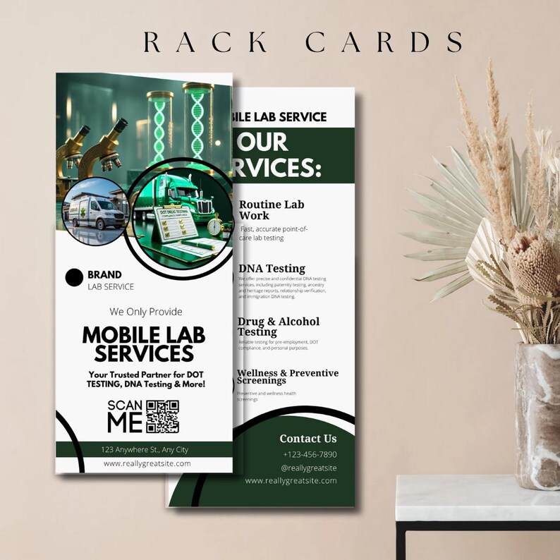 Mobile Lab Marketing Bundle | DNA & Drug Testing Business Templates ...