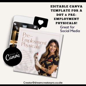 DOT & Pre-employment Physicals / DIY Medical Service Flyer/ Mobile ...