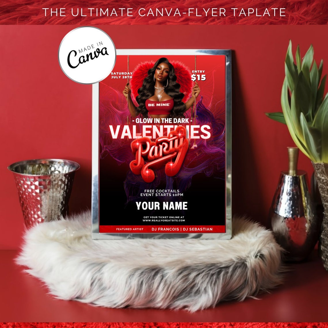 DIY Valentines Party Flyer , February Flyer, Party Flyer, Club Flyer ...