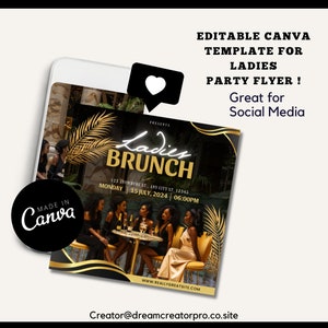 Ladies Brunch Party Event Flyer Template/ Party Flyer / Digital Flyer ...