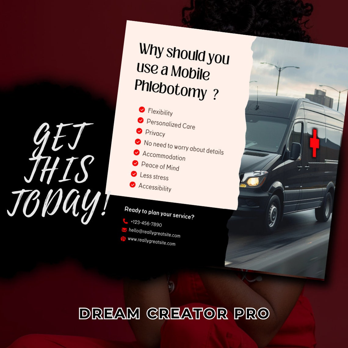 Phlebotomy Service Flyer Template / DIY Medical Service Flyer ...