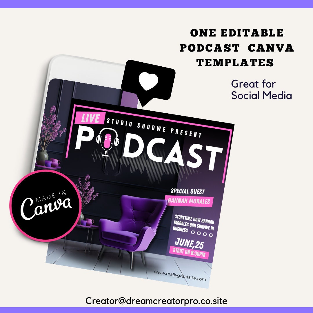 Podcast / Podcast Template / Podcast Design / Podcast Instagram ...