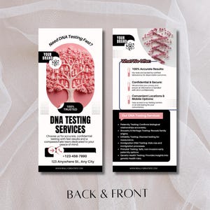 DNA Testing Rack Card / DIY Medical Service/ Mobile Paternity Testing ...