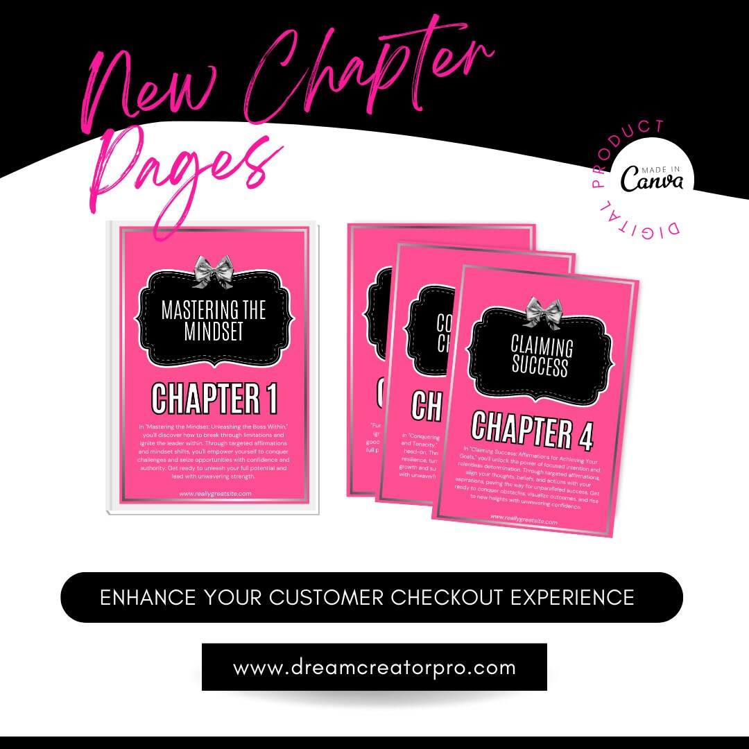 Affirmation Ebook Template Guide / Canva E-book Template / Canva Guide ...