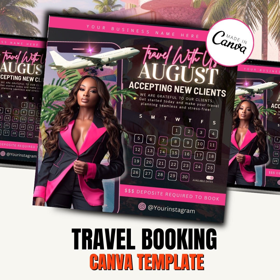 TRAVEL Agent Flyer / Travel Agent Canva / Travel Agent / Travel Booking ...