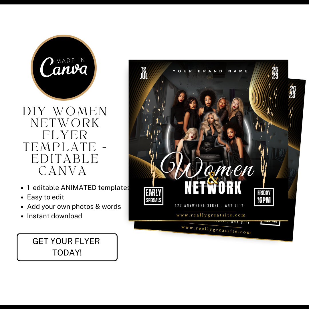 Women Network Event Flyer Template/ Animated Flyer / Motion Flyer ...