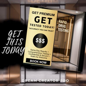 Rapid Drug Testing Flyer / DIY Medical Drug Lab Service Flyer ...