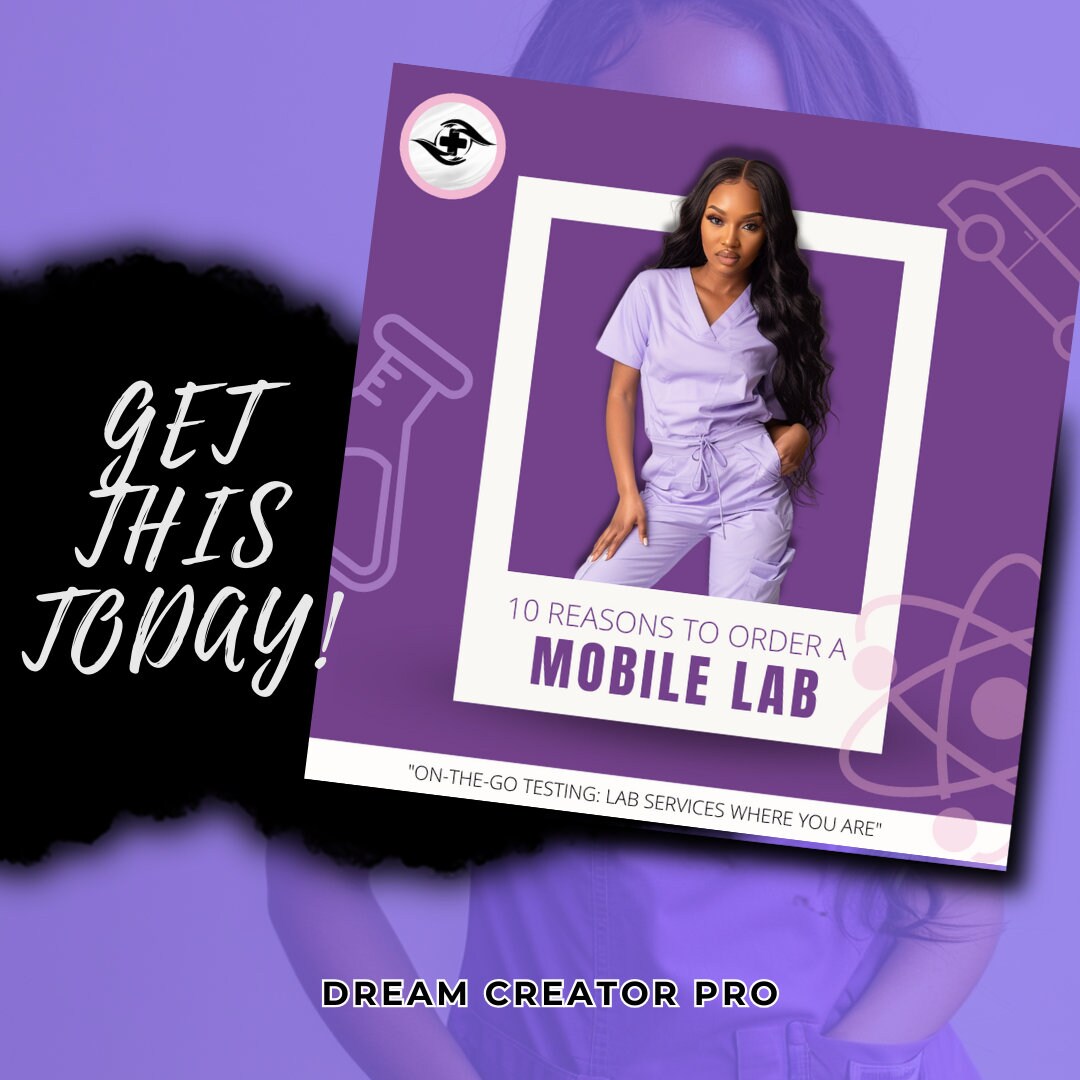 Mobile Lab Service Flyer / DIY Medical Mobile Lab Service Flyer/ Mobile ...