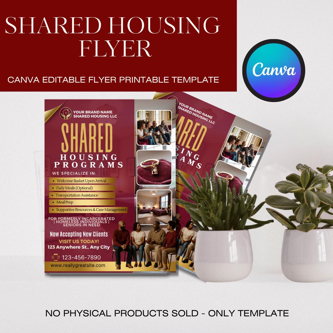 Shared Housing Canva Template Bundle | Reentry & Transitional Housing ...