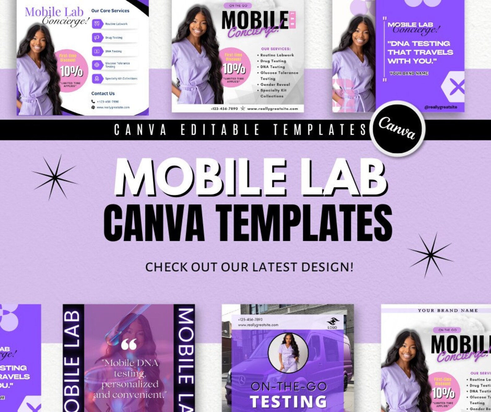 Mobile Lab Service Flyer / DIY Medical Mobile Lab Service Flyer/ Mobile ...