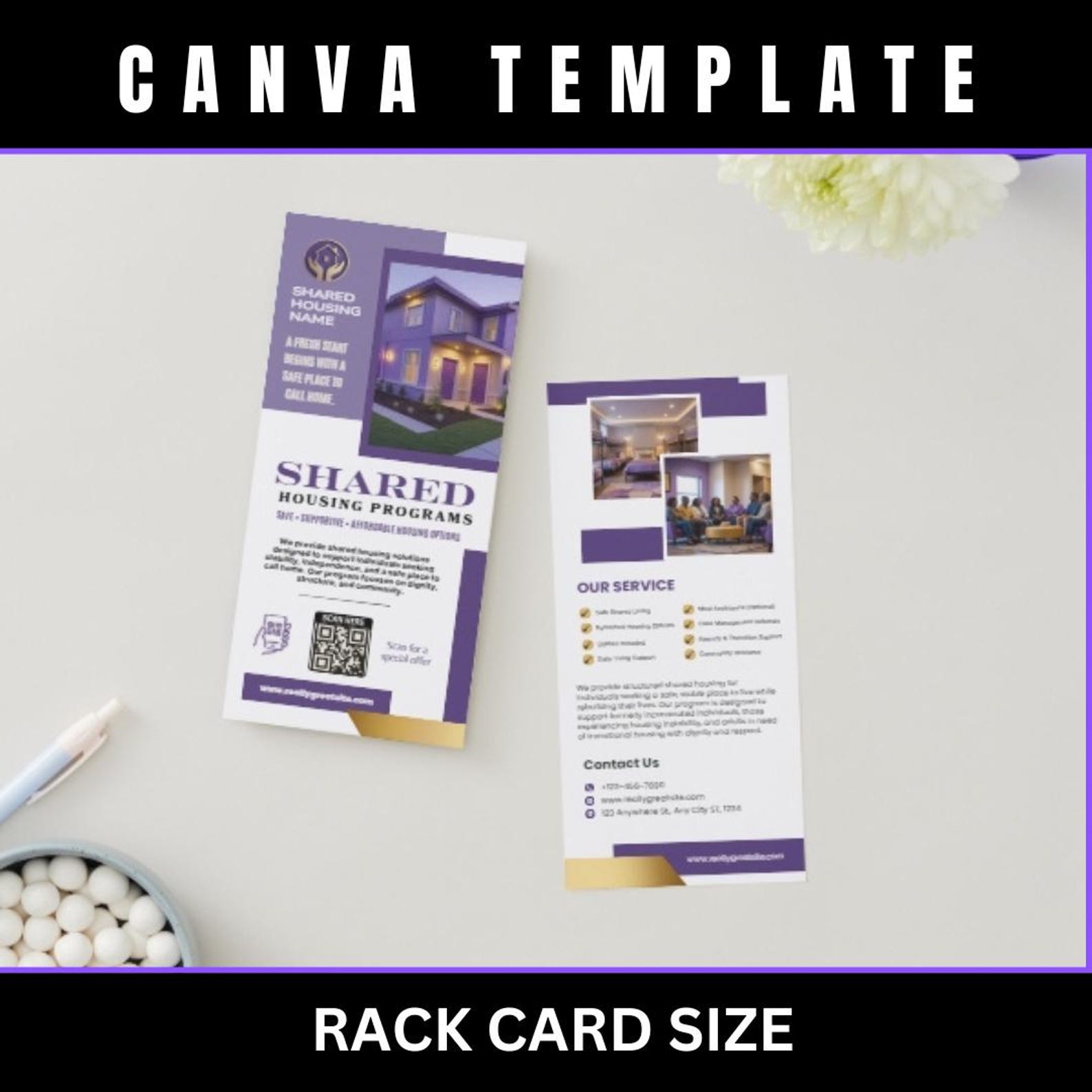 Shared Housing Rack Card Template | Independent Living & Reentry ...