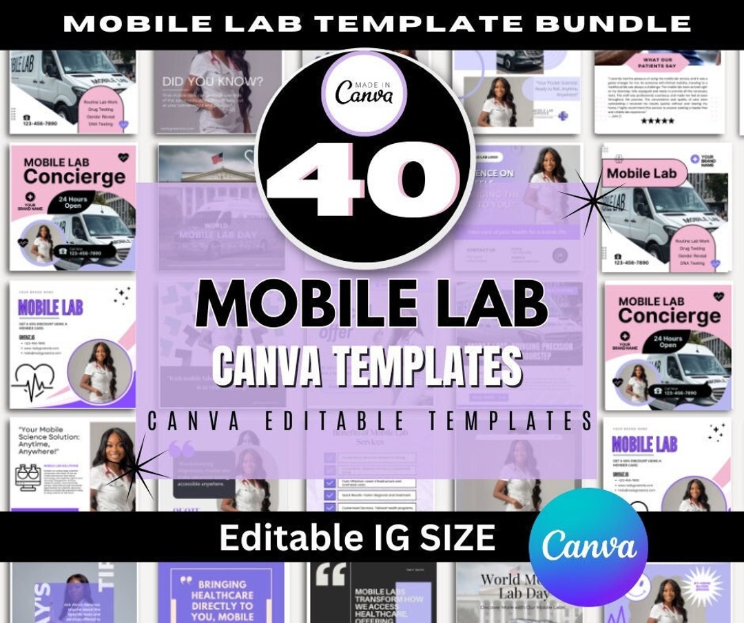 Mobile Lab Service Flyer / DIY Medical Mobile Lab Service Flyer/ Mobile ...