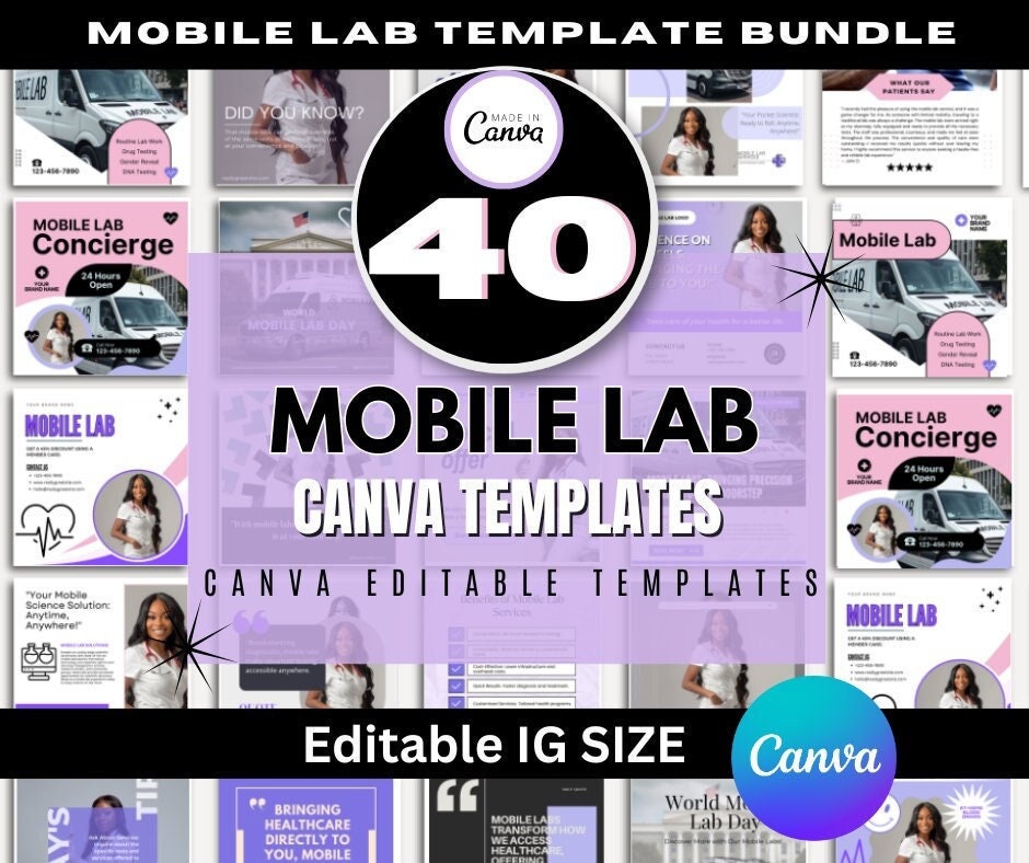 Mobile Lab Service Flyer / DIY Medical Mobile Lab Service Flyer/ Mobile ...