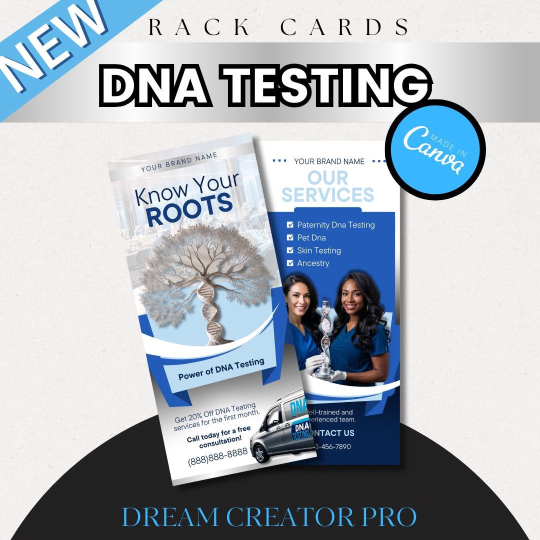 DNA Testing Rack Card / DIY Medical Service/ Mobile Physical Exam ...
