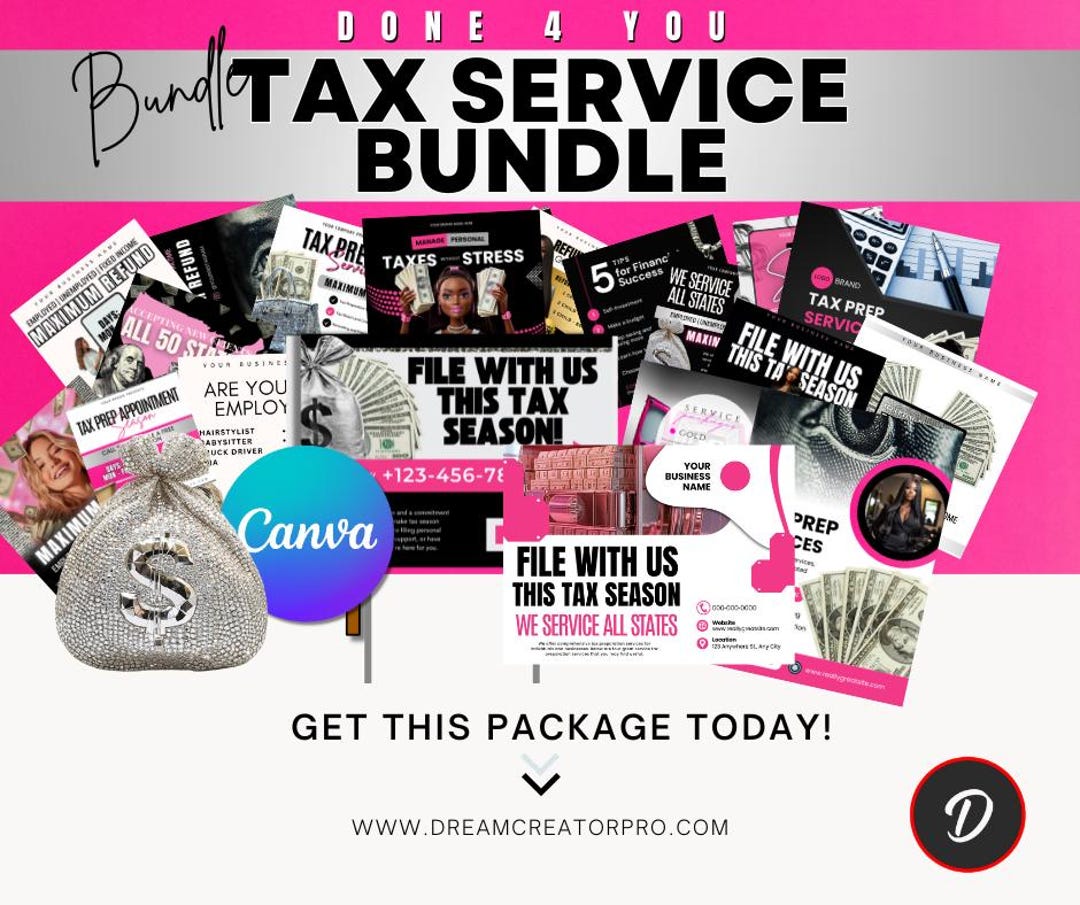 Tax Prep Flyer, Tax Preparation, Tax Season Flyer, Accountant Flyer ...
