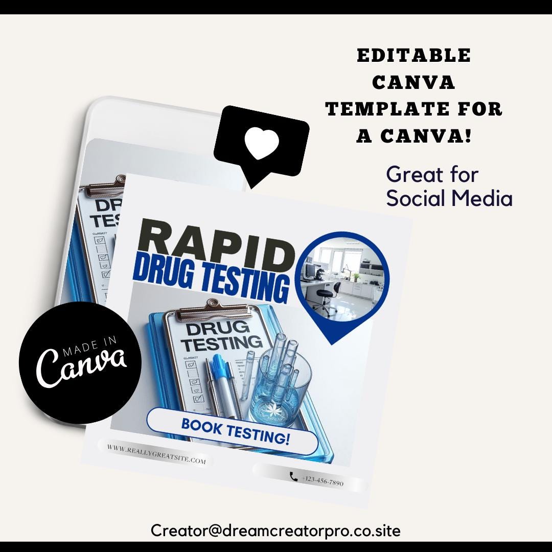 Rapid Drug Testing Flyer / DIY Medical Drug Lab Service Flyer ...