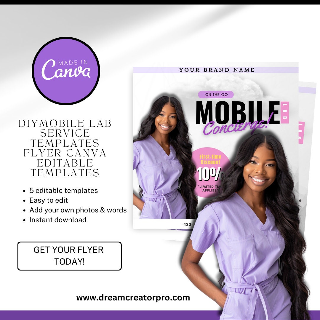 Mobile Lab Service Flyer / DIY Medical Mobile Lab Service Flyer/ Mobile ...